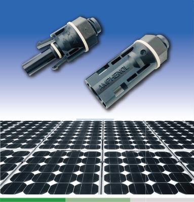 China Durable Amphenol H4CFM0DM solar panel mount connector with low contact resistance and UV resistance for sale