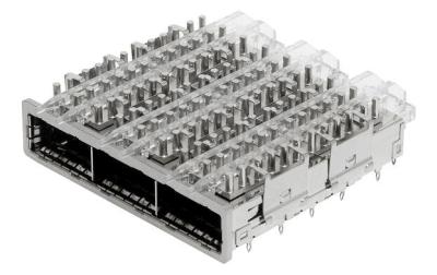 China ExpressPort QSFP interconnect system featuring Amphenol U90-1101-611A-BP connector for data servers for sale