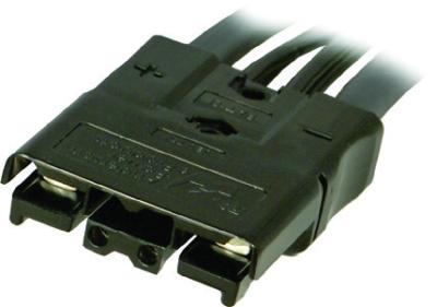 China Compact Anderson Power SBS75GWHT-BK connector rated for circuit interruption and hot plugging safety for sale