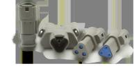 China Sealed rugged cable connector Bulgin SA1008 rectangular connector designed for demanding environment for sale