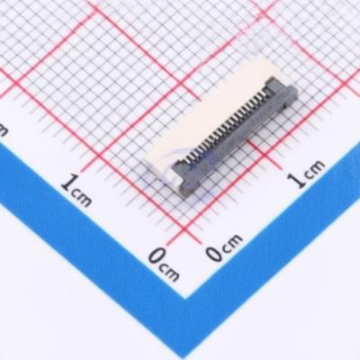 China 0.5mm Pitch Right Angle SMT Connector 2.0mm Height Easy On Type CAX CAX-AFC01-20XCB-H2.0 for FPC Interface for sale