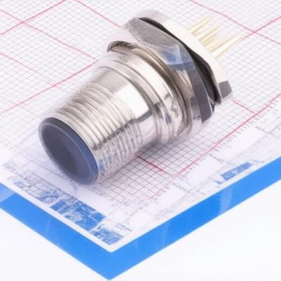 China Robust Electrical Connector CAZN 120068-12A 0 00000 M12 Coding Screw Connection 22-26 AWG Wire Gauge for sale