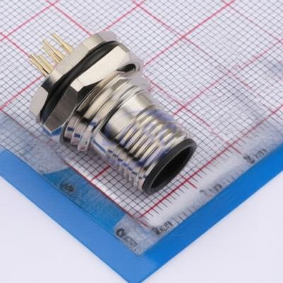 China European Standard Connector CAZN M12-P8A-GPF M16-JD Rear Mount Socket Pin Type PCB Board Connector for sale