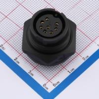 China CAZN E13B S8 PPF snap fit plastic waterproof connector panel mount socket type suitable for pcb board for sale