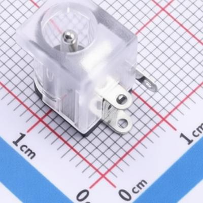 China electrical switch component CAX DC-005-PC-2.0 with transparent PBT base and copper tin plated pins for sale