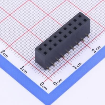 China Double Row Pin Header Surface Mount Plastic Height 8.5 Lead Length 9.1 HCTL PM254-2-09-S-8.5 Connector for sale