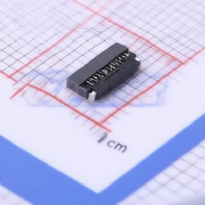 China FPC connector with 03 millimeter pitch zero insertion force right angle flip lock HC FPC 03 10 15RLTAG for sale