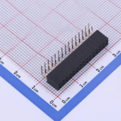 China Double Row Pin Header Connector Bent Pin 4.3 mm Pitch HCTL PM200-2-15-W-4.3 Electronic Component for sale