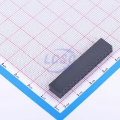 China Dual Row 2.54mm Straight Pin Header Plastic Height 8.5mm HCTL PM254-2-16-Z-8.5 Electronic Component for sale