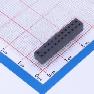 China Straight pin double row female header HCTL PM200-2-12-Z-4.3 designed for electronic connections for sale