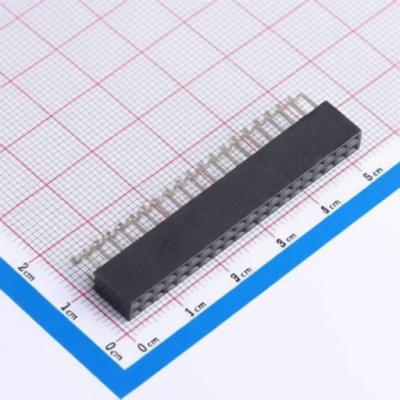China 2.54mm pitch dual row header surface mount technology low profile HCTL PM254-2-20-WS-8.5 connector for sale