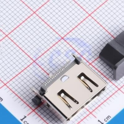 China Vertical HDMI A Type Connector HH HDMI AF002 with Gold Finished Contacts and 1050mm Connector Height for sale