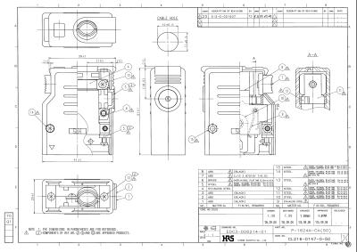 China Durable automotive connector HRS P-1624A-CA 50 designed for equipment requiring connection solutions for sale