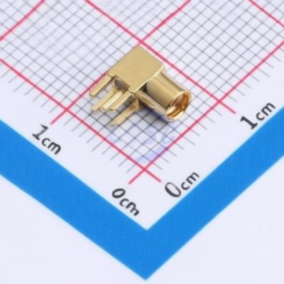 China Durable PCB Mount MMCX Jack Connector HJ Tech 2LC52SF007 with Gold Plated Brass and Phosphor Bronze for sale