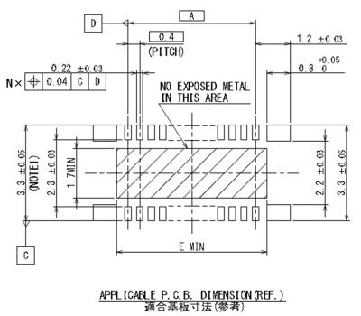 China JAE Electronics WP6C P024VA1 R500 stacking connector with copper alloy gold plated contacts and shield for sale