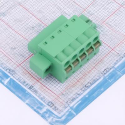 China Pluggable Terminal Block Green Color Electrical Connector JILN JL15EDGKDM-38105G01 Connection Solution for sale