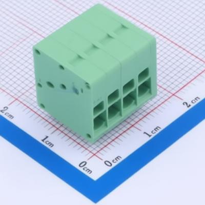 China Spring Loaded Connector Right Angle Pin Header Double Row Green JILN JL271R 35004G01 Component for sale