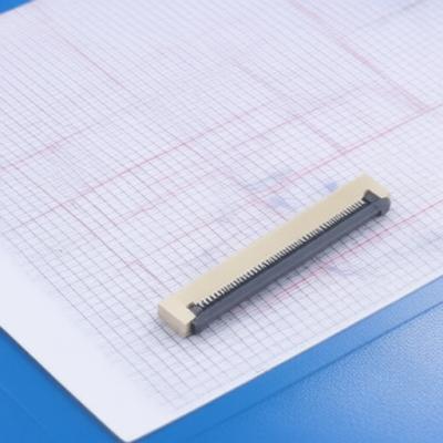 China 0.5mm Pitch Flip Type Connector Featuring Large Solder Tab JUSHUO AFD01 S45FCC 00 for PC Board Layout for sale