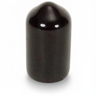 China Protective dust cap for fiber optic connectors featuring L-com DSTCP-ST rubber design in black color for sale