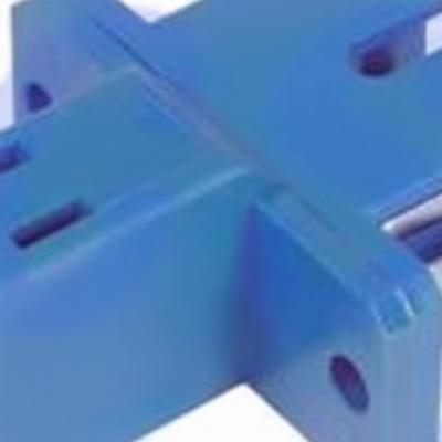 China Durable LC SC Duplex Multimode Fiber Optic Adapter with Stainless Steel Mounting Tabs L-com FOA-020C for sale