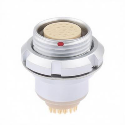 China 2B Rear Fixed Socket Connector LICQ R.EEG.2B.26.CSN Featuring PP6 Housing and 65dB Minimum Shielding for sale