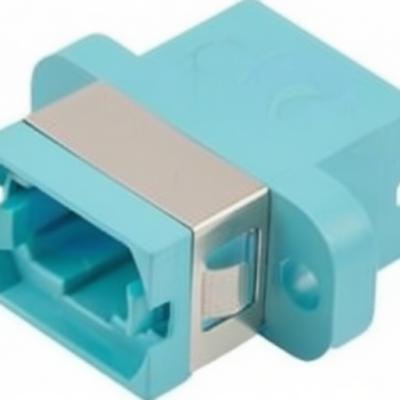 China L-com FOA-991A MPO MTP Adapter Featuring Durable ABS Body and Full Flange for Fiber Optic Panel Mounting for sale