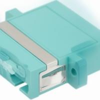China SC duplex multimode fiber optic flange coupler L-com FOA-914FA designed for panel mounting applications for sale