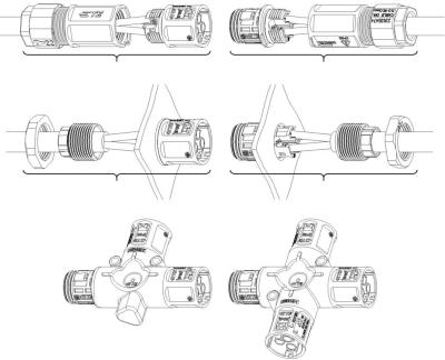 China Power Distribution Connector TE Connectivity 2366866-1 3 Position In Line Socket Electrical Connector for sale