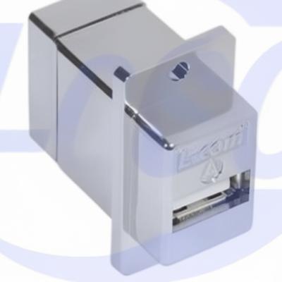 China Shielded USB A A Panel Adapter Featuring Gold Plated Brass Contacts L-com ECF504-UAAS for Industrial for sale