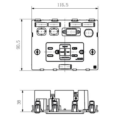 China Compact and versatile insert plate system FrontCom Vario with IP 65 protection WEIDMULLER 2004810000 for sale