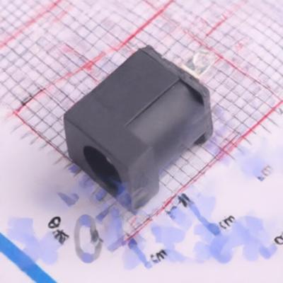 China Robust DC power jack with vertical through hole mount 5 A current rating and 2.0 mm pin CUI PJ-006A for sale