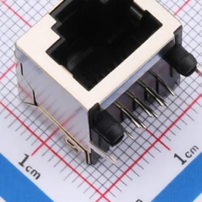 China RJ45 Network Socket Connector FG RJ-056-1-4 Featuring Brass Shielding and Phosphor Copper Contact Zone for sale