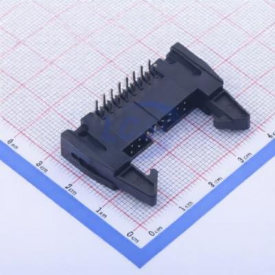 China Durable Electronic Connector 2.54mm Pitch Right Angle Pin Header with Long Ear Clip HCTL NJ-2.54-2 8PW for sale