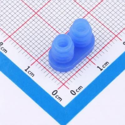 China Silicon Rubber Electronic Component HCTL HC-63001-2SGF-05 Blue Pin Color Precision Manufactured Part for sale