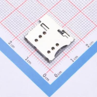 China Compact and HMTCONN MICRO SIM 7P 1.35H connector suitable for integration in communication devices for sale