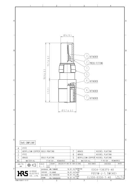Quality HRS PO51M-J-1.5W 40 connector ensuring secure electrical contacts and minimizing connection failures for sale