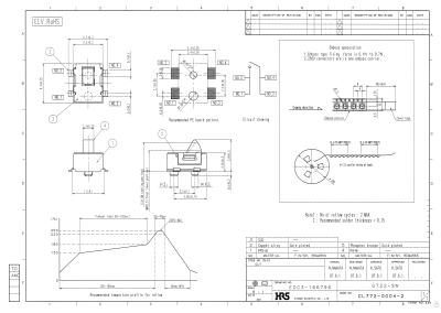 China Download latest technical data and reference drawing for HRS GT22-SW connector product overview for sale