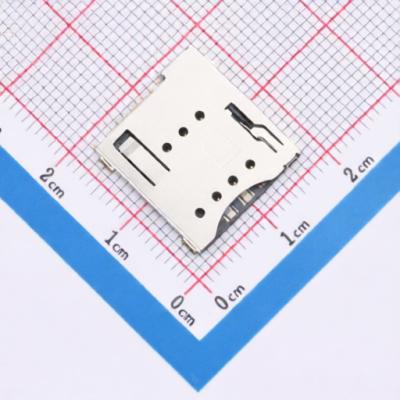 China JBL JBL 102011342 1.5H Push Push Micro SIM Connector with Card Detect Switch and Stainless Steel Shell for sale