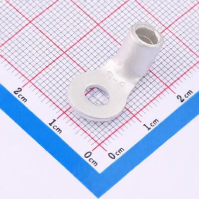 China Copper Circular Bare Terminal JIDC RNB8-5S-105D 90 Degree Non Insulated Ring Terminal for Electrical for sale