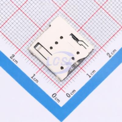 China JBL JBL 102011422 Push Push Micro SIM Connector Offering Stable Current Rating and Contact Detection for sale