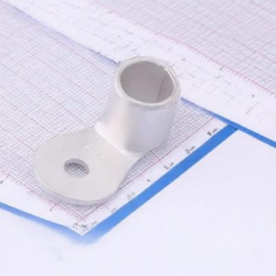 China Non insulated copper ring terminal 90 degree angle JIDC RNB100 8 90D for wire gauge compatibility for sale
