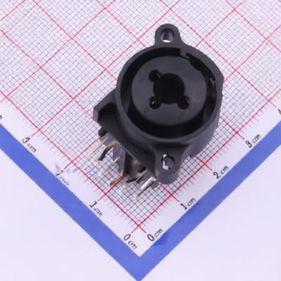 China Speaker socket connection XLR jack combo JINJIA XLR-11W-N3B ideal for electronic device applications for sale