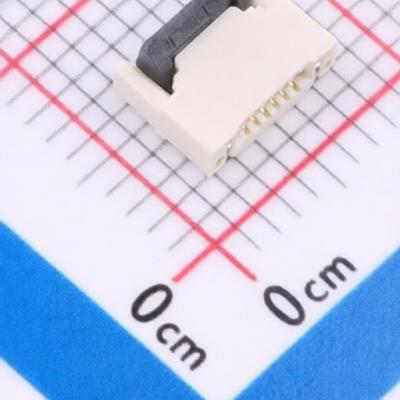 China FPC FFC Flat Cable Connector Locking Mechanism Halogen Free JUSHUO AFC24-S06FIA-HF Front Flip Design for sale