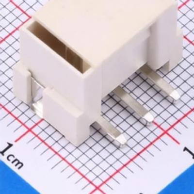 China Vertical SMD Connector JUSHUO VH396-S03CCA-00 with Tin Plated Brass Contacts and Plastic Components for sale