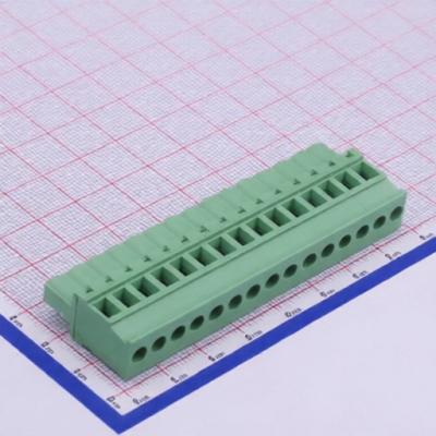 China KANGNEX WJ2EDGKB 5.08 15P 14 00A plug in terminal block designed for secure and electrical connections for sale