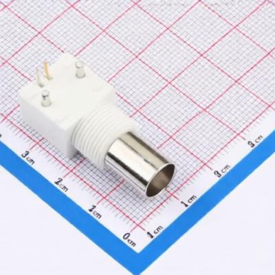China Durable Kinghelm KH-BNC75-3511 BNC Connector Featuring Brass Contacts and White POM Body for sale