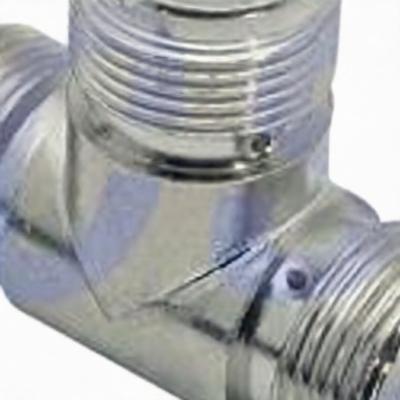 China Durable 3X UHF Female Coaxial Adaptor Tee Featuring L-com BA303 Connector Threads Brass Construction for sale