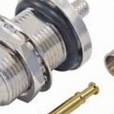 China Durable Type N Bulkhead Jack rear mount connector L-com ANF-3700 designed for LMR195 and RG58 cables for sale