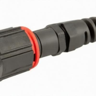 China IP68 rated fiber optic MPO male connector designed for 58 to 62 millimeter cable jackets L-com FOC-IPMM1S-S60N for sale