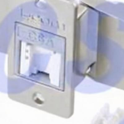 China 2X 4-40UNC-2A X 1/4 long flange mounted keystone adapter L-com ECFRJTLC6A-POE CAT 6A unshielded for PoE applications for sale